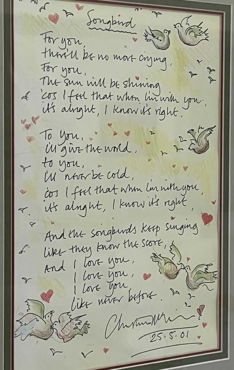 Top 10 Most Valuable Handwritten Song Lyrics – MusicGoldmine.com