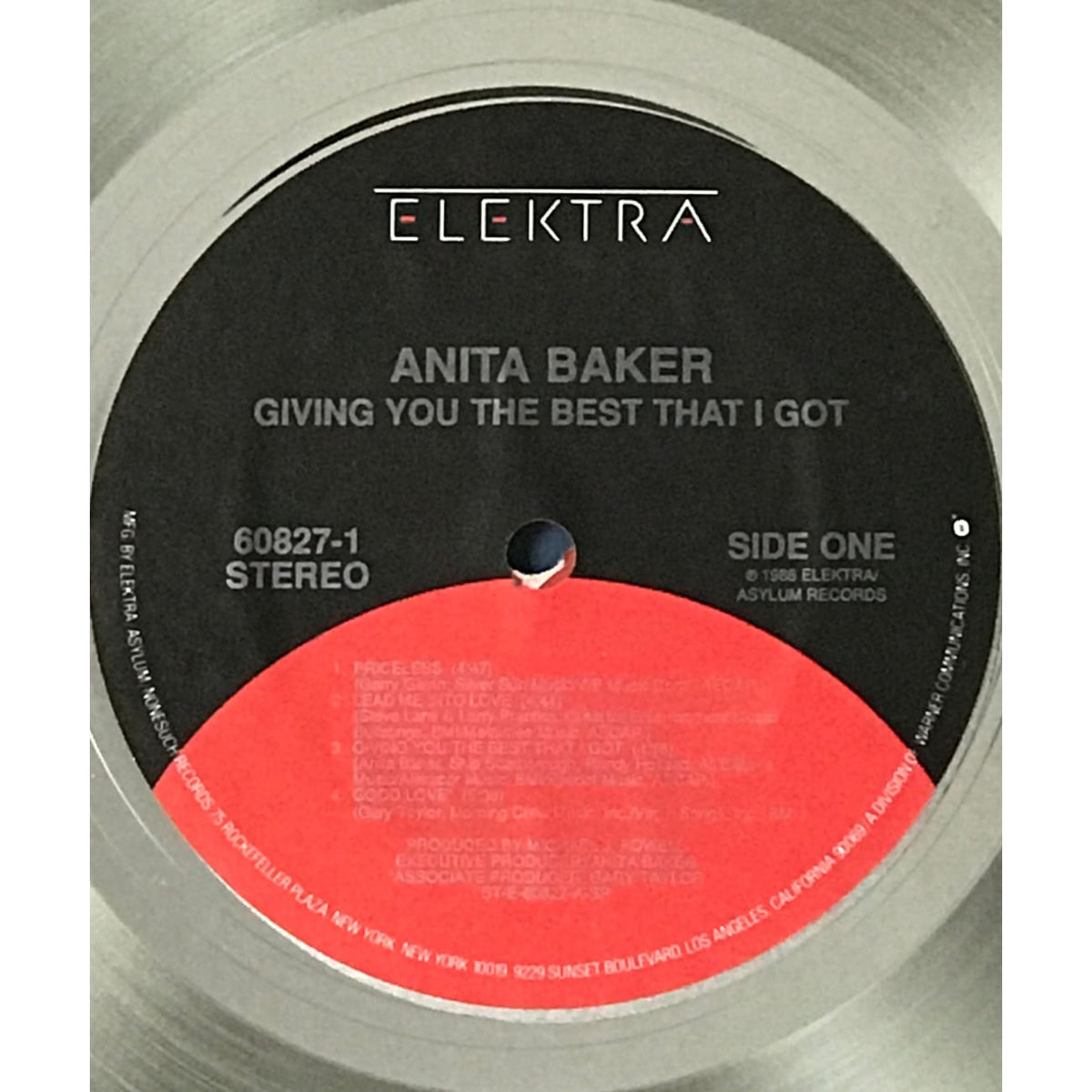 musicgoldmine.com - Anita Baker Giving You The Best That I Got RIAA Platinum Album Award ...