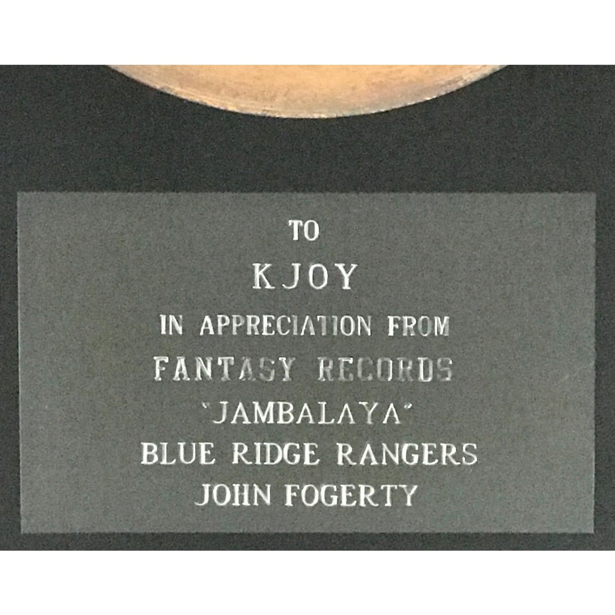 musicgoldmine.com - Blue Ridge Rangers (John Fogerty) "Jambalaya" 1973 Fantasy Records Award ...