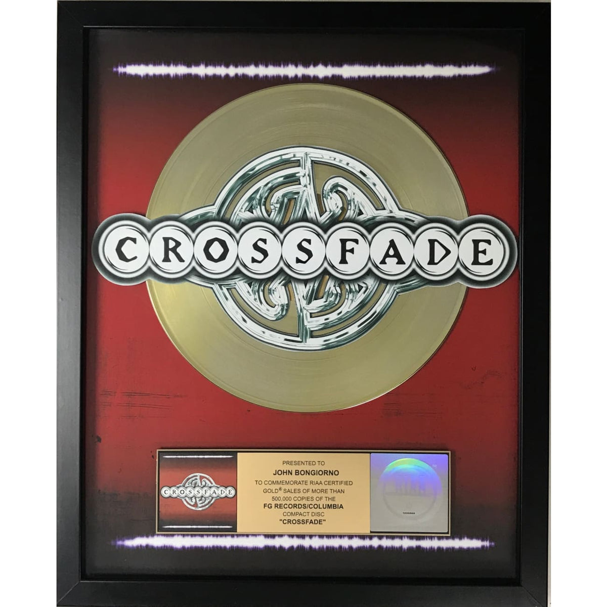 musicgoldmine.com - Crossfade debut RIAA Gold Album Award – MusicGoldmine.com