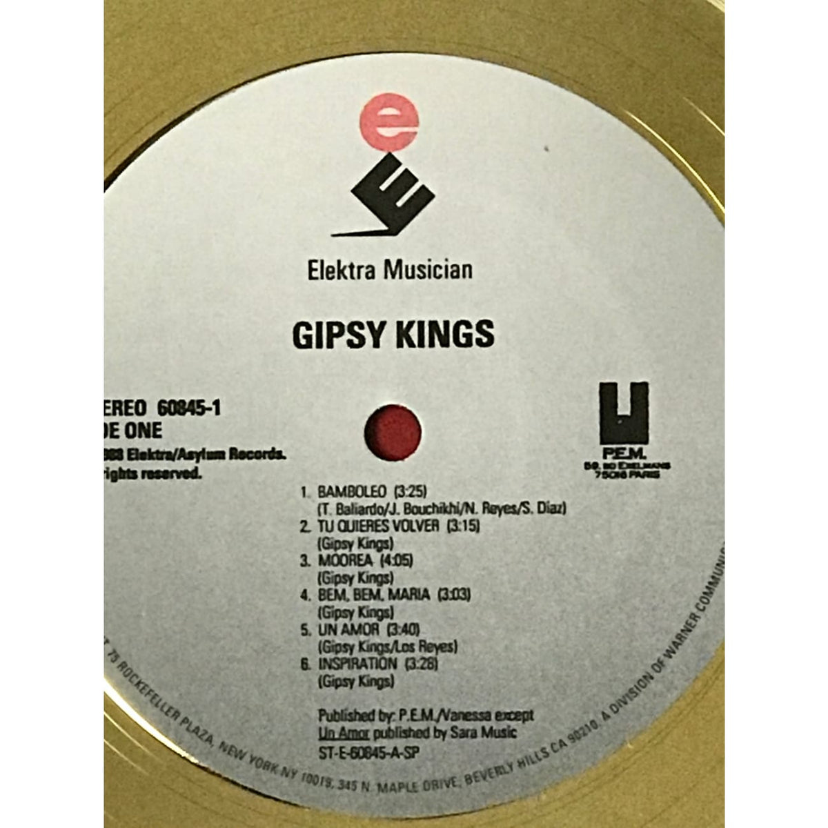 musicgoldmine.com - Gipsy Kings self-titled RIAA Gold Album Award – MusicGoldmine.com