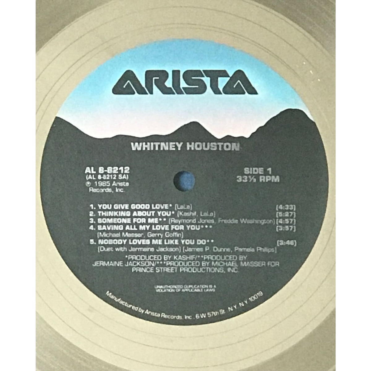 musicgoldmine.com - Whitney Houston debut RIAA 2x Multi-Platinum Album Award – MusicGoldmine.com