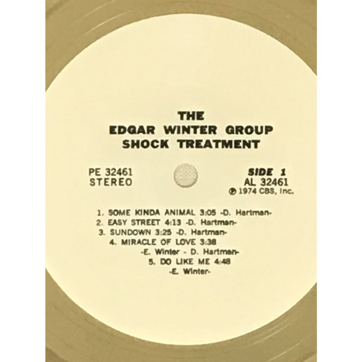 musicgoldmine.com - Edgar Winter Group Shock Treatment RIAA Gold LP Award - RARE – MusicGoldmine.com