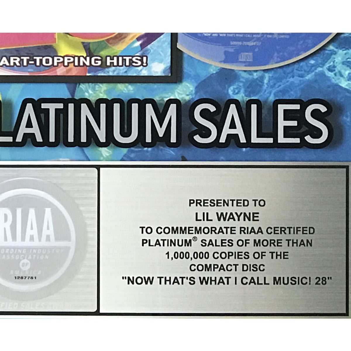 Lil Wayne & Various Artists Now 28 RIAA Platinum Album Award presented – MusicGoldmine.com