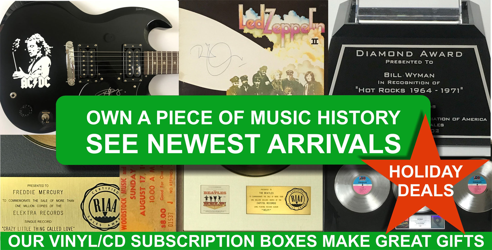 Music memorabilia and collectors items – MusicGoldmine.com