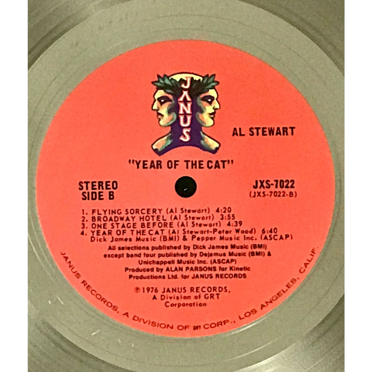 musicgoldmine.com - Al Stewart Year Of The Cat 1977 Janus Records Award ...