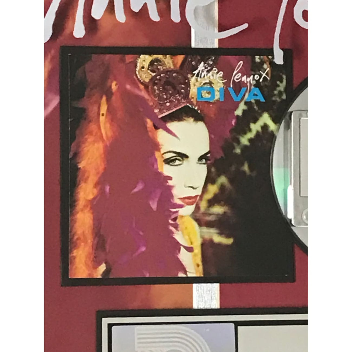 musicgoldmine.com - Annie Lennox Diva RIAA Platinum LP Award signed by ...