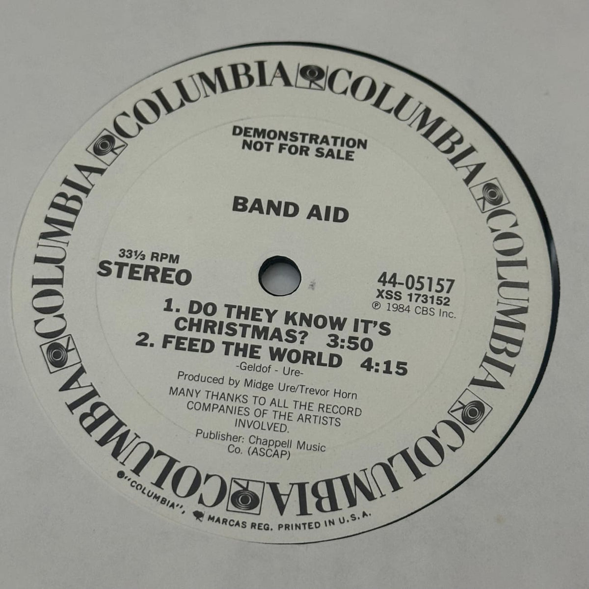 musicgoldmine.com - Band Aid "Do They Know It's Christmas?" 1984 12 ...