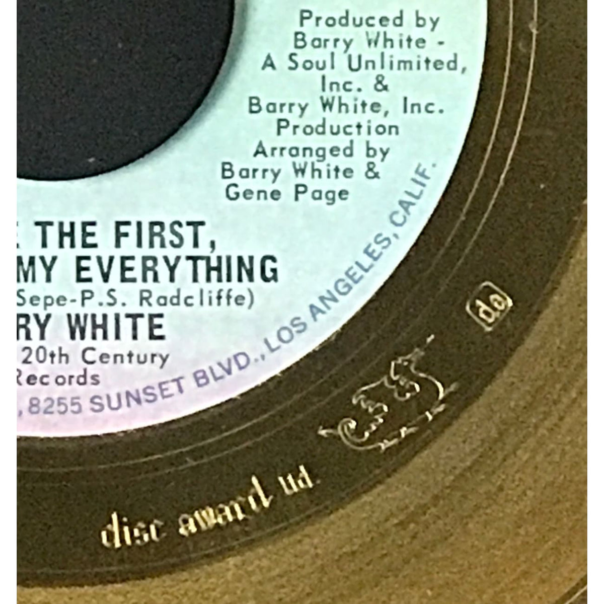 musicgoldmine.com - Barry White "You're The First The Last My ...