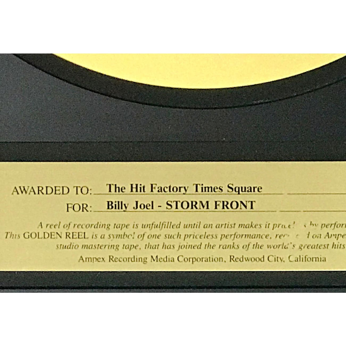 musicgoldmine.com - Billy Joel Storm Front album Ampex Golden Reel ...