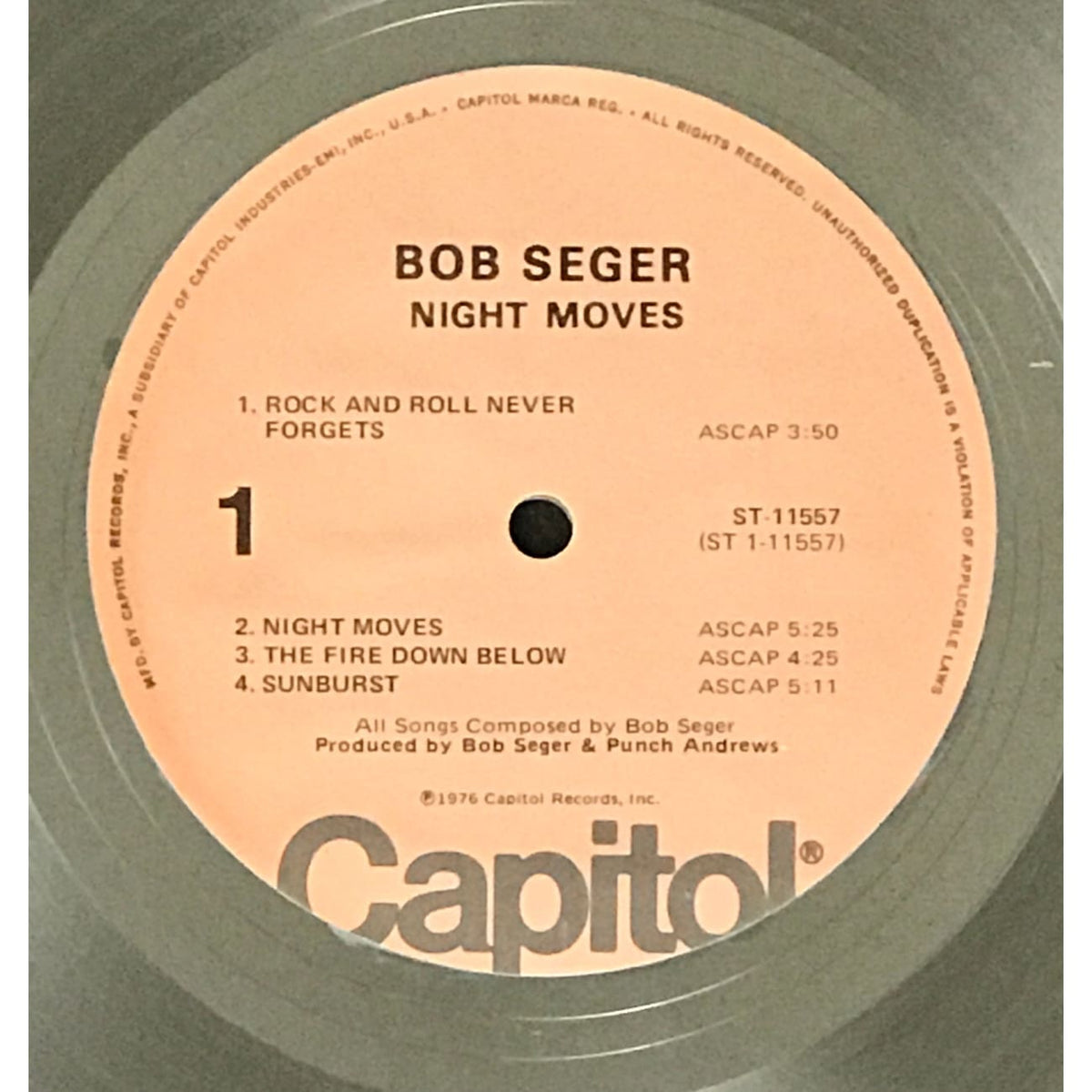 musicgoldmine.com - Bob Seger & the Silver Bullet Band Night Moves ...