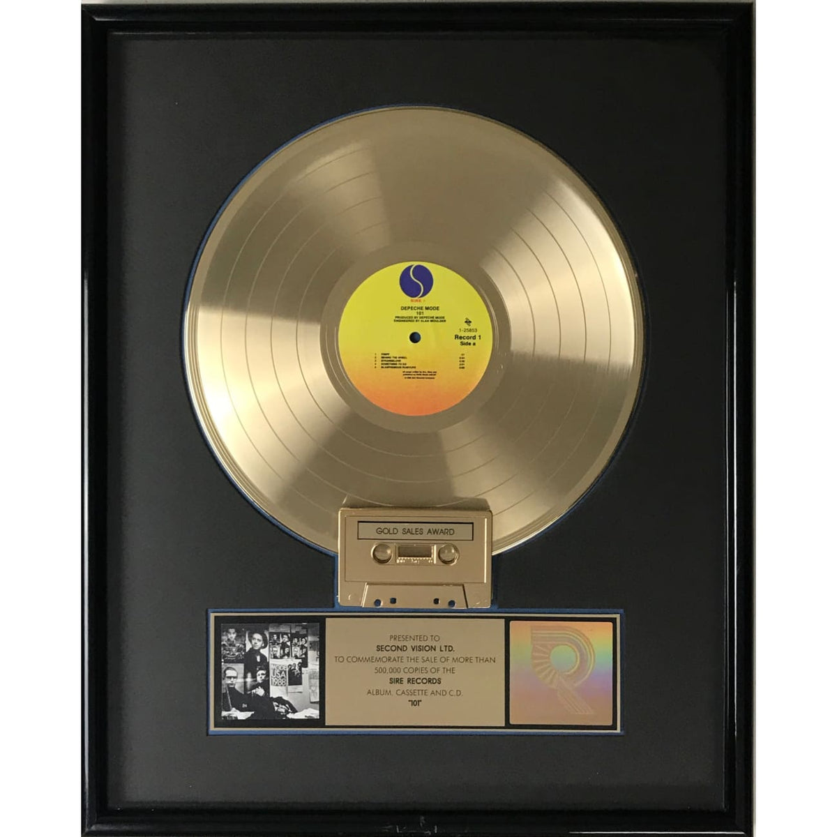 musicgoldmine.com - Depeche Mode 101 RIAA Gold Album Award – MusicGoldmine.com