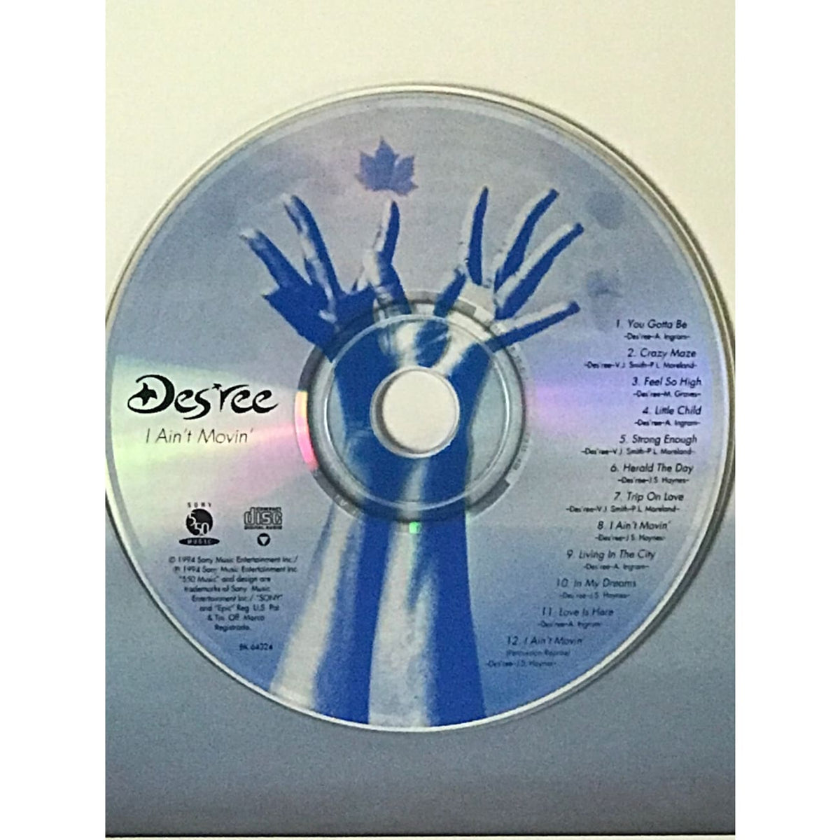 musicgoldmine.com - Des'ree I Ain't Movin' RIAA Platinum Album Award ...