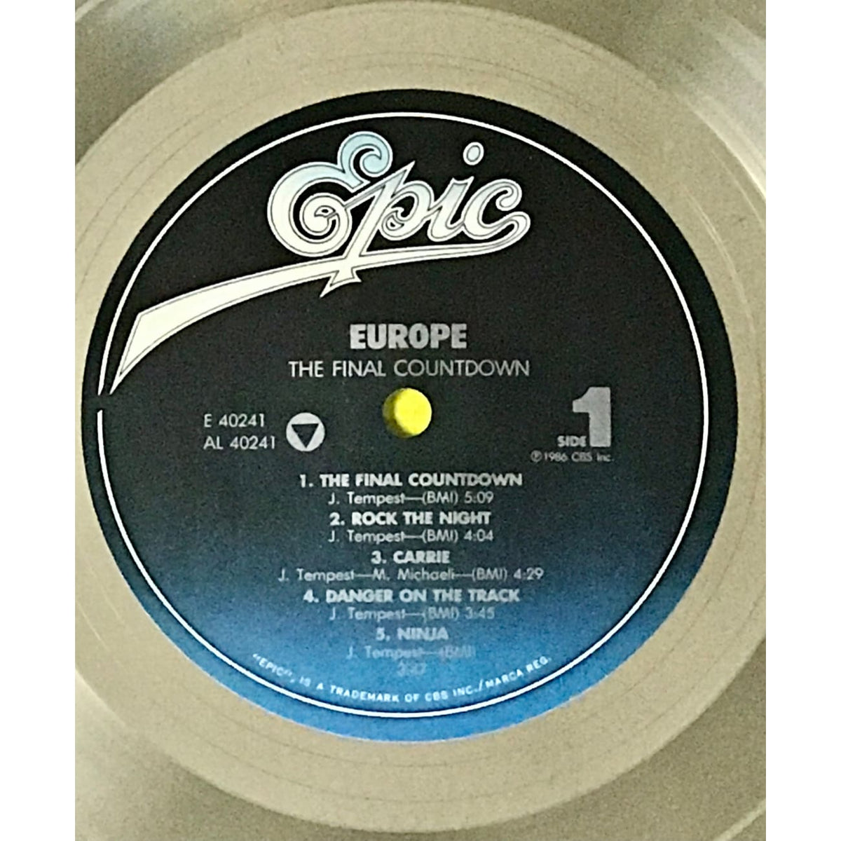 musicgoldmine.com - Europe The Final Countdown Epic Records Award ...