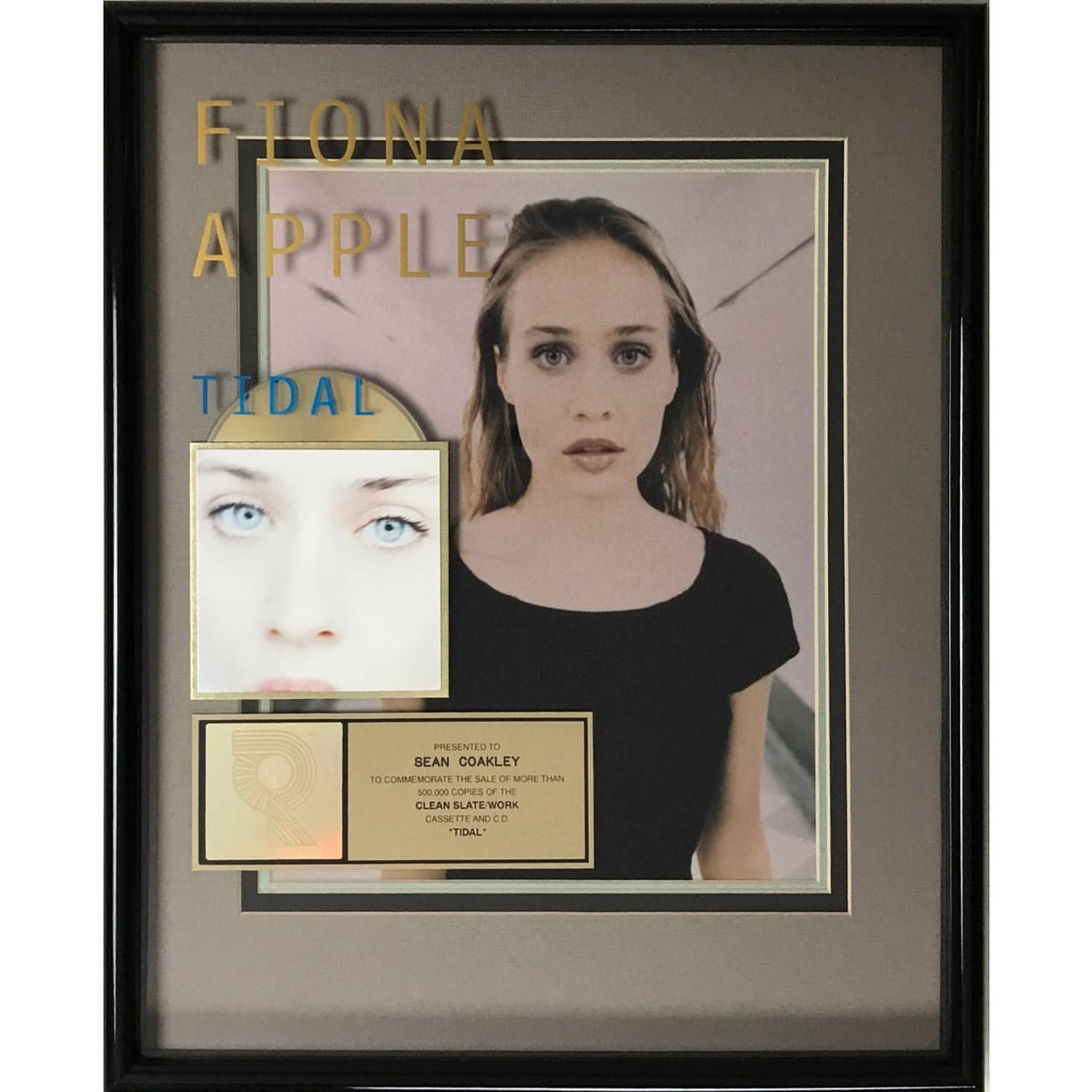 musicgoldmine.com - Fiona Apple Tidal RIAA Gold Album Award ...