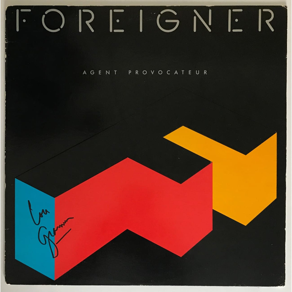 musicgoldmine.com - Foreigner Agent Provocateur Album signed by Lou ...