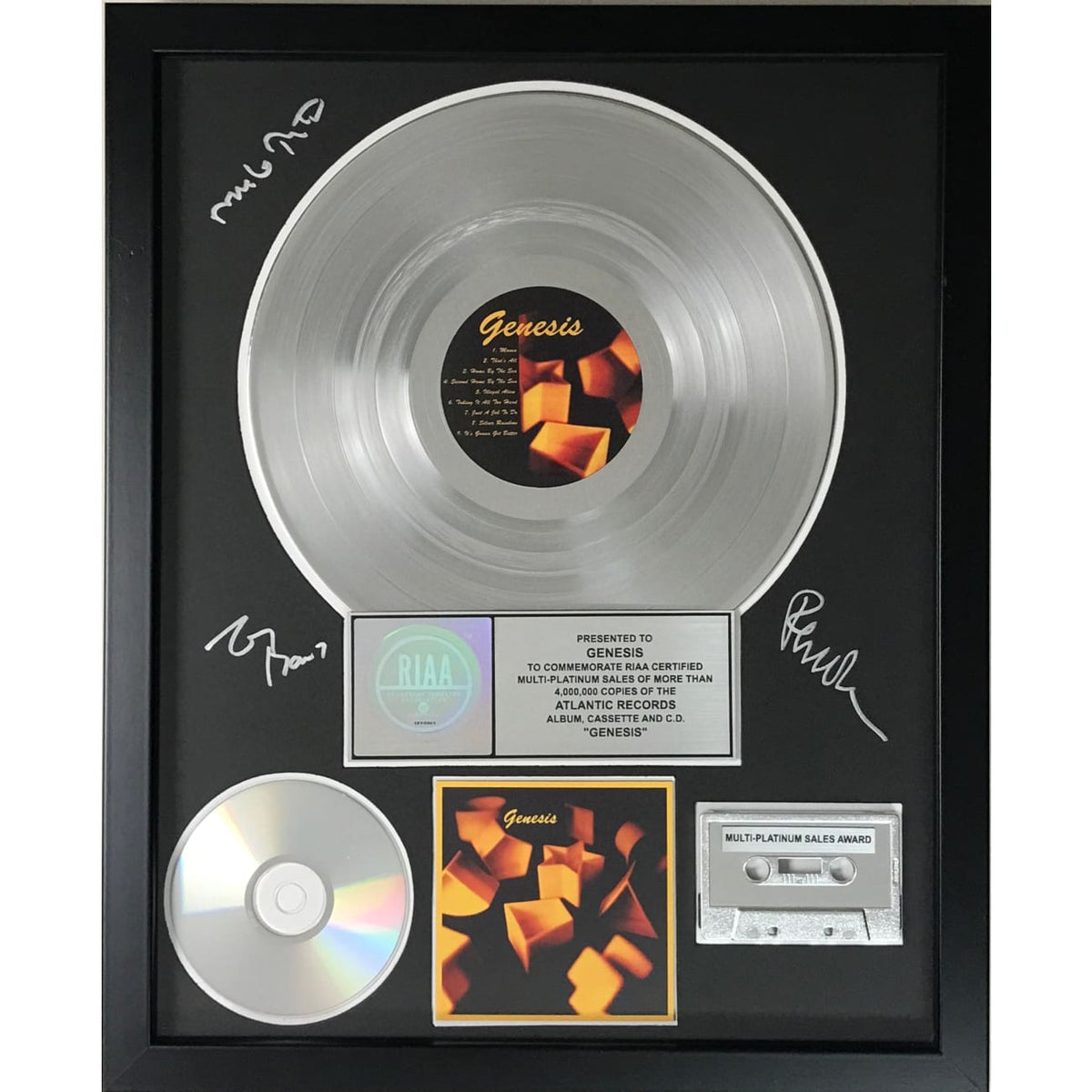 musicgoldmine.com - Genesis self-titled RIAA 4x Multi-Platinum Album ...