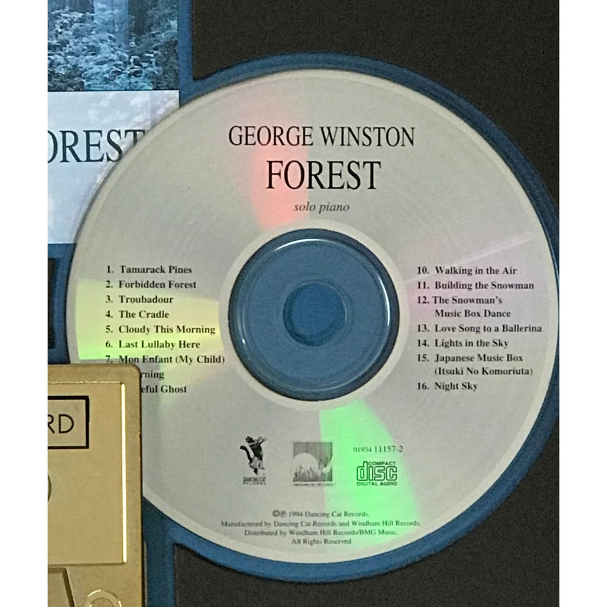 musicgoldmine.com - George Winston Forest RIAA Gold Album Award ...
