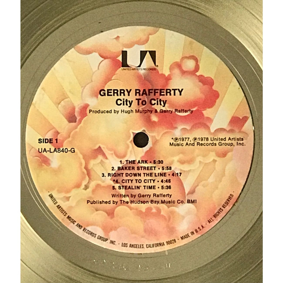 musicgoldmine.com - Gerry Rafferty City To City 1970s United Artists ...