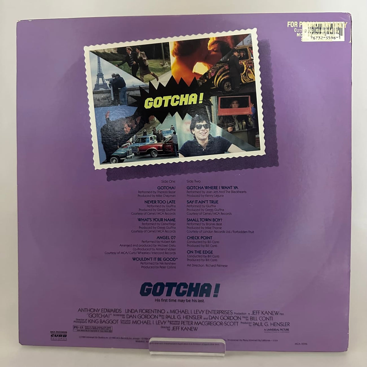 musicgoldmine.com Gotcha! Soundtrack 1984 Vinyl MCA 5596 Promo ...