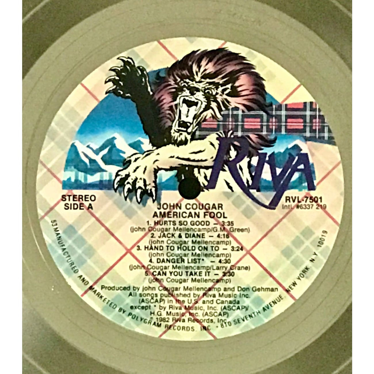 musicgoldmine.com - John Cougar American Fool '80s Polygram Records 1M ...