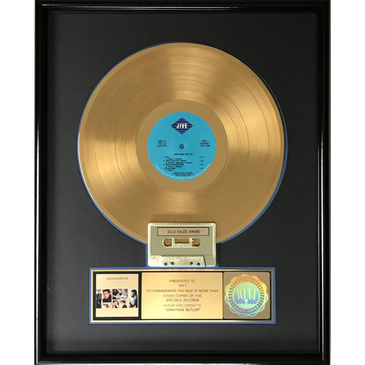 musicgoldmine.com - Jonathan Butler debut RIAA Gold Album Award ...