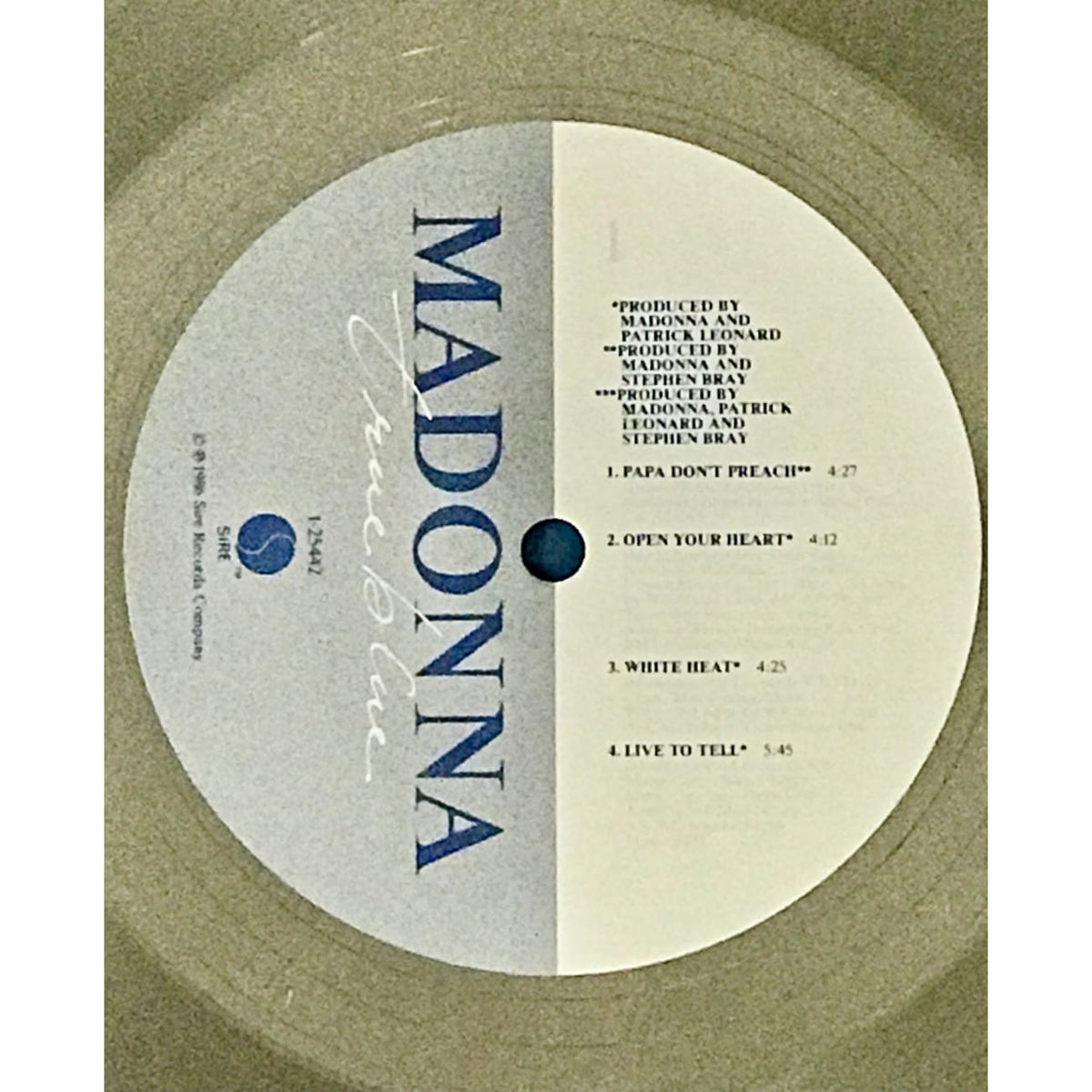 musicgoldmine.com - Madonna True Blue RIAA 4x Multi-Platinum Album ...