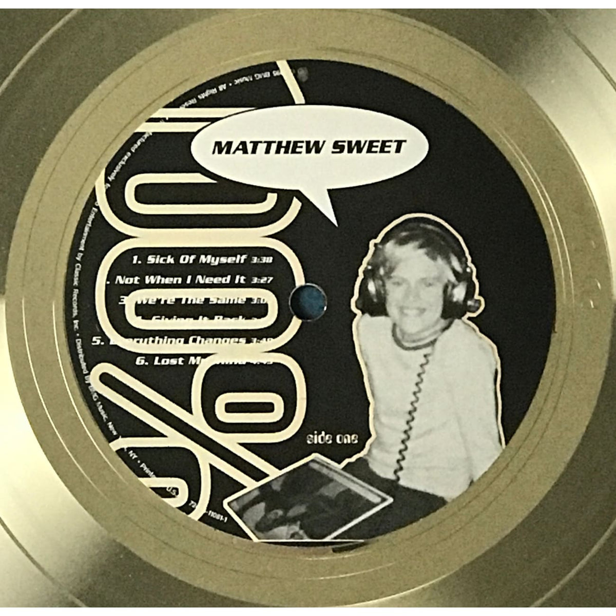 musicgoldmine.com - Matthew Sweet 100% Fun RIAA Gold Album Award ...