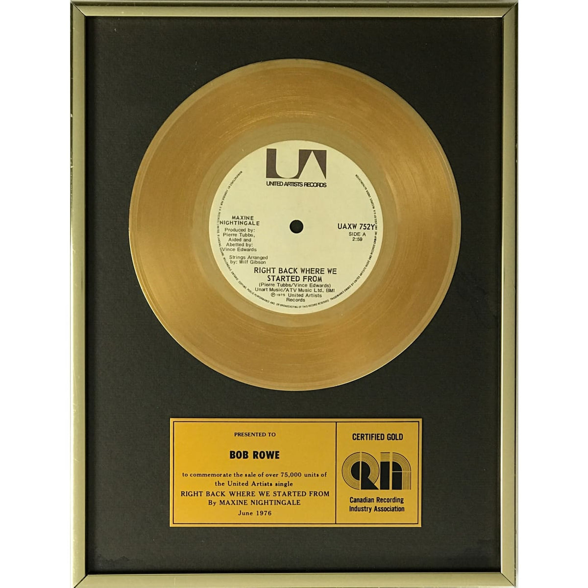musicgoldmine.com - Maxine Nightingale "Right Back Where We Started ...