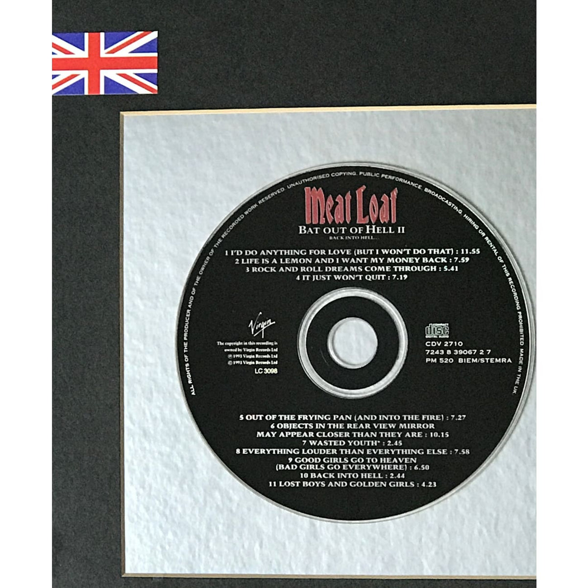 musicgoldmine.com - Meat Loaf Bat Out Of Hell II 1993 Virgin Records UK ...