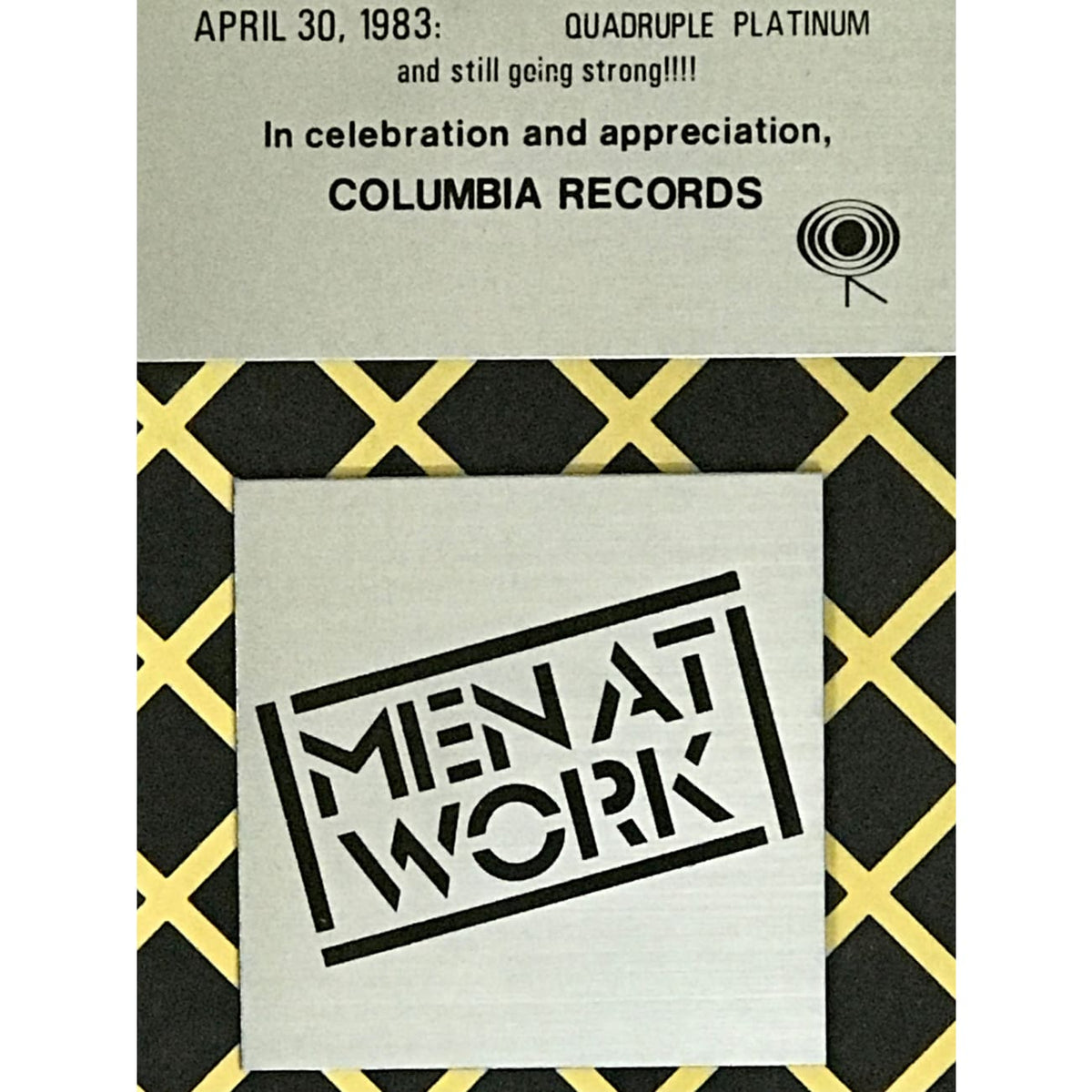 musicgoldmine.com - Men At Work Business As Usual Columbia Records ...
