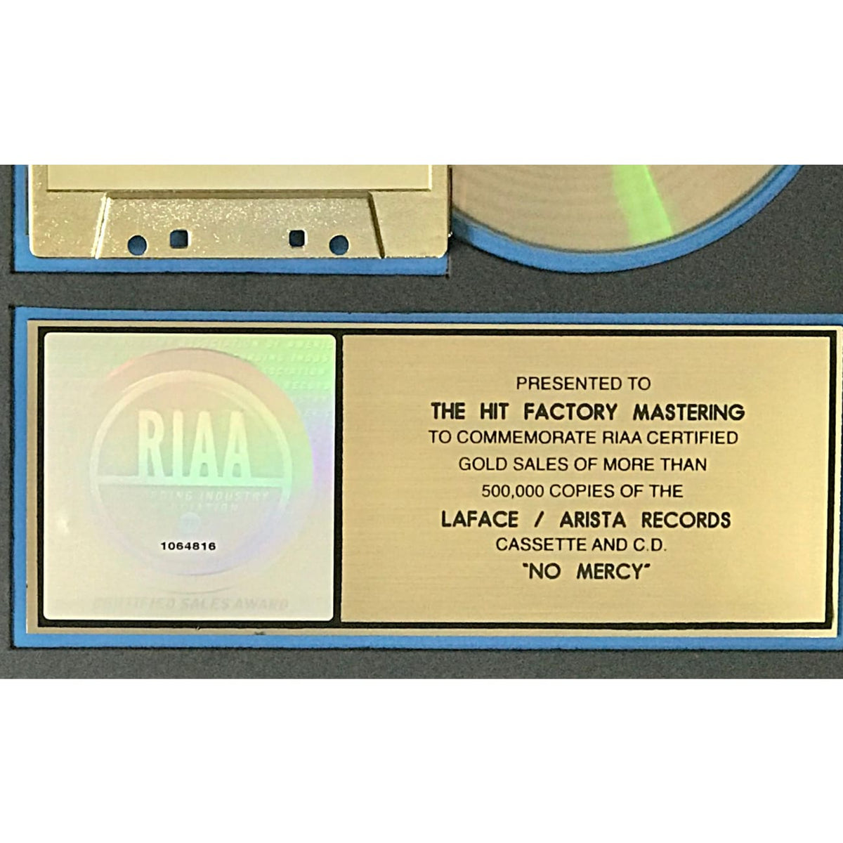 musicgoldmine.com - No Mercy debut RIAA Gold Album Award ...