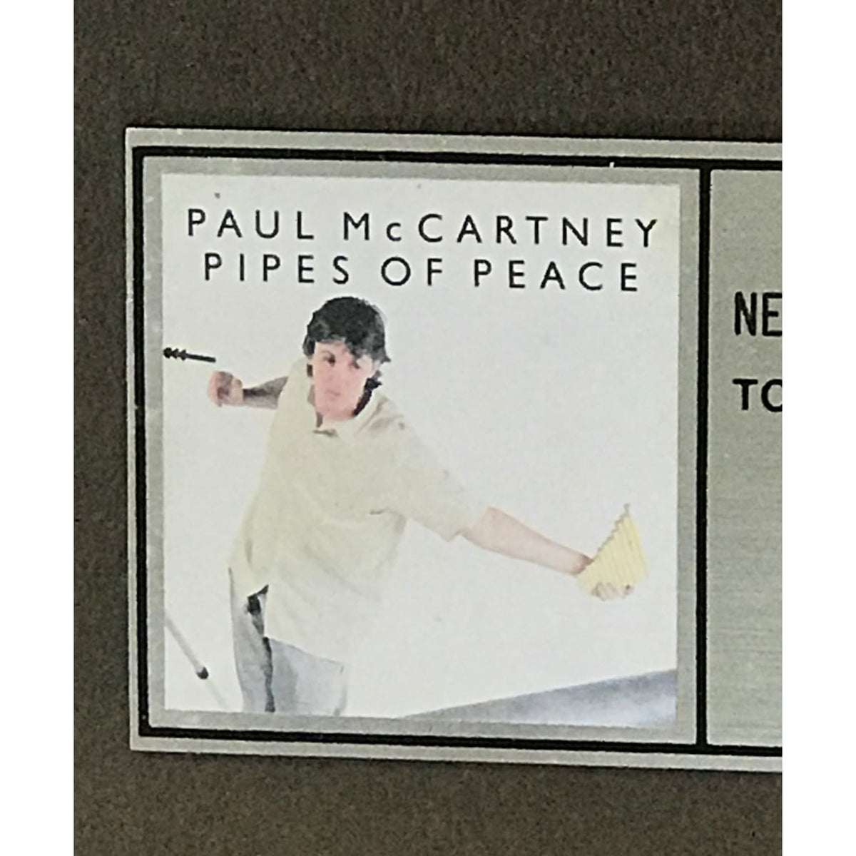 musicgoldmine.com - Paul McCartney Pipes Of Peace RIAA Platinum Album ...