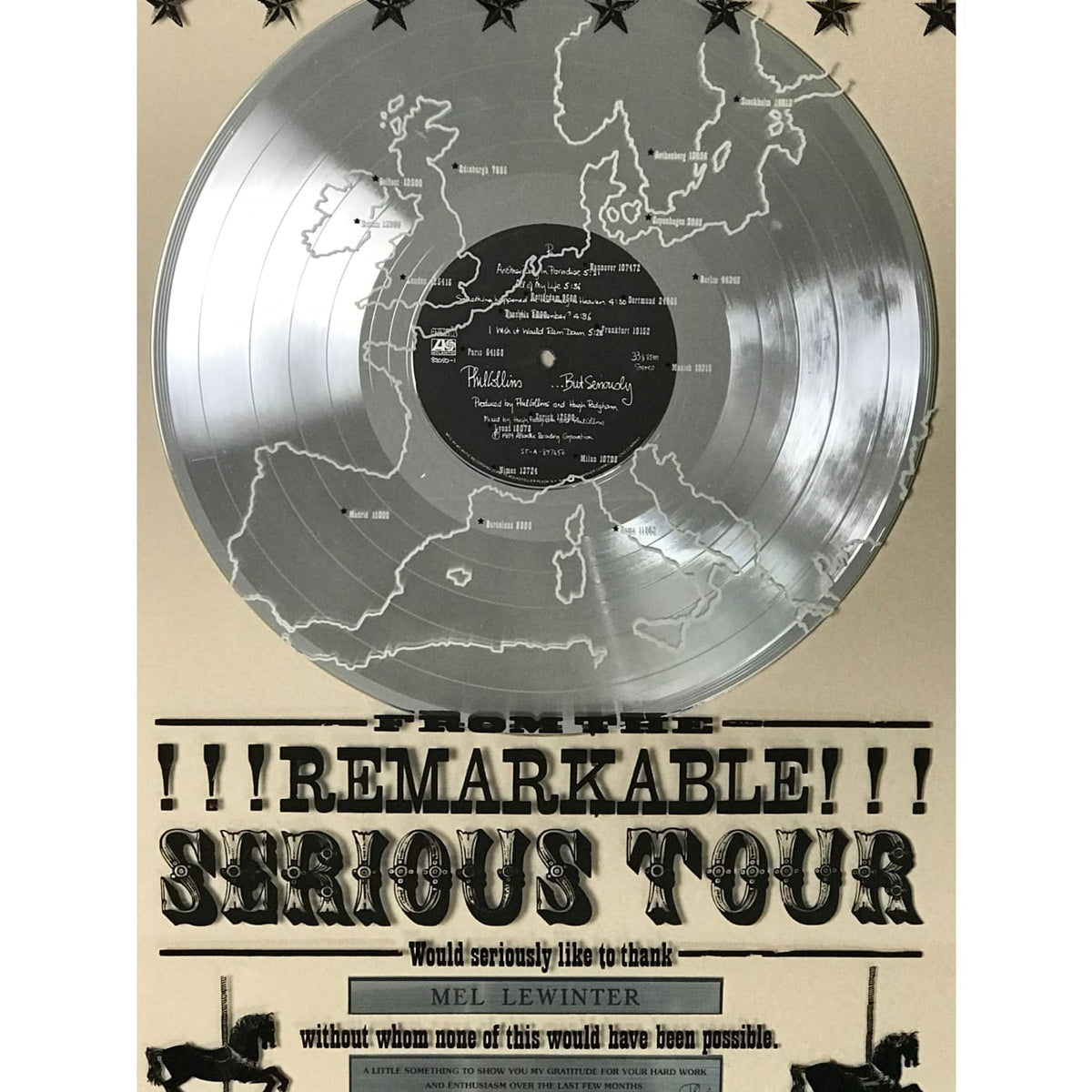 musicgoldmine.com - Phil Collins 1990s Tour Appreciation Award ...