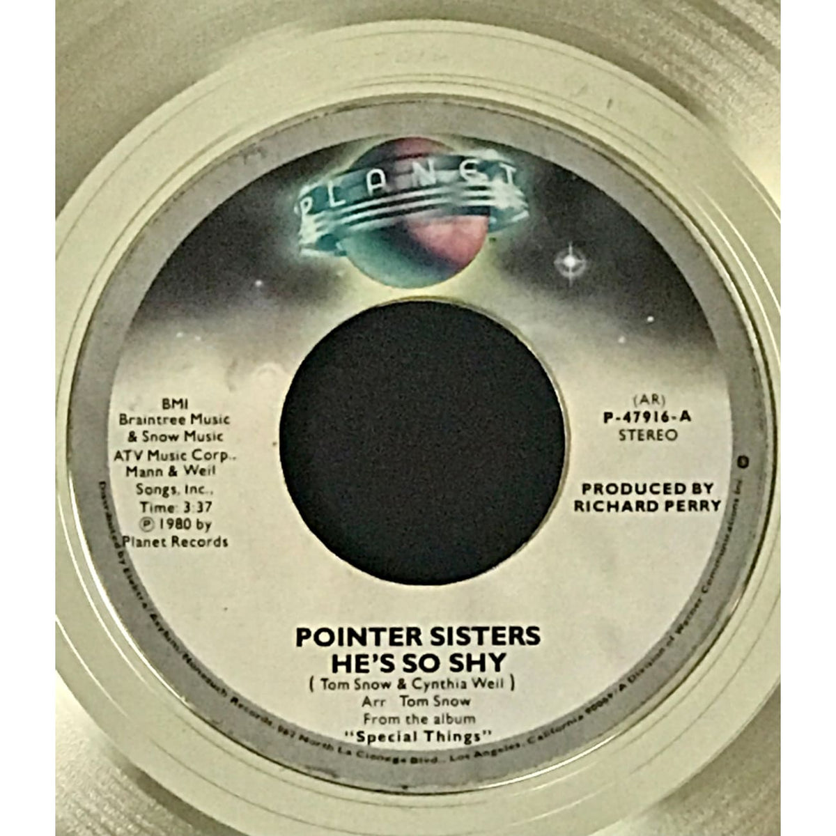 musicgoldmine.com - Pointer Sisters "He's So Shy" 1980 Planet Records ...