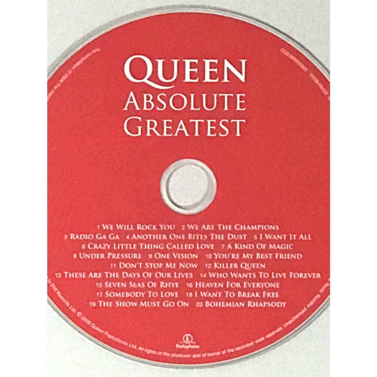 musicgoldmine.com - Queen Absolute Greatest Parlophone Records Award ...