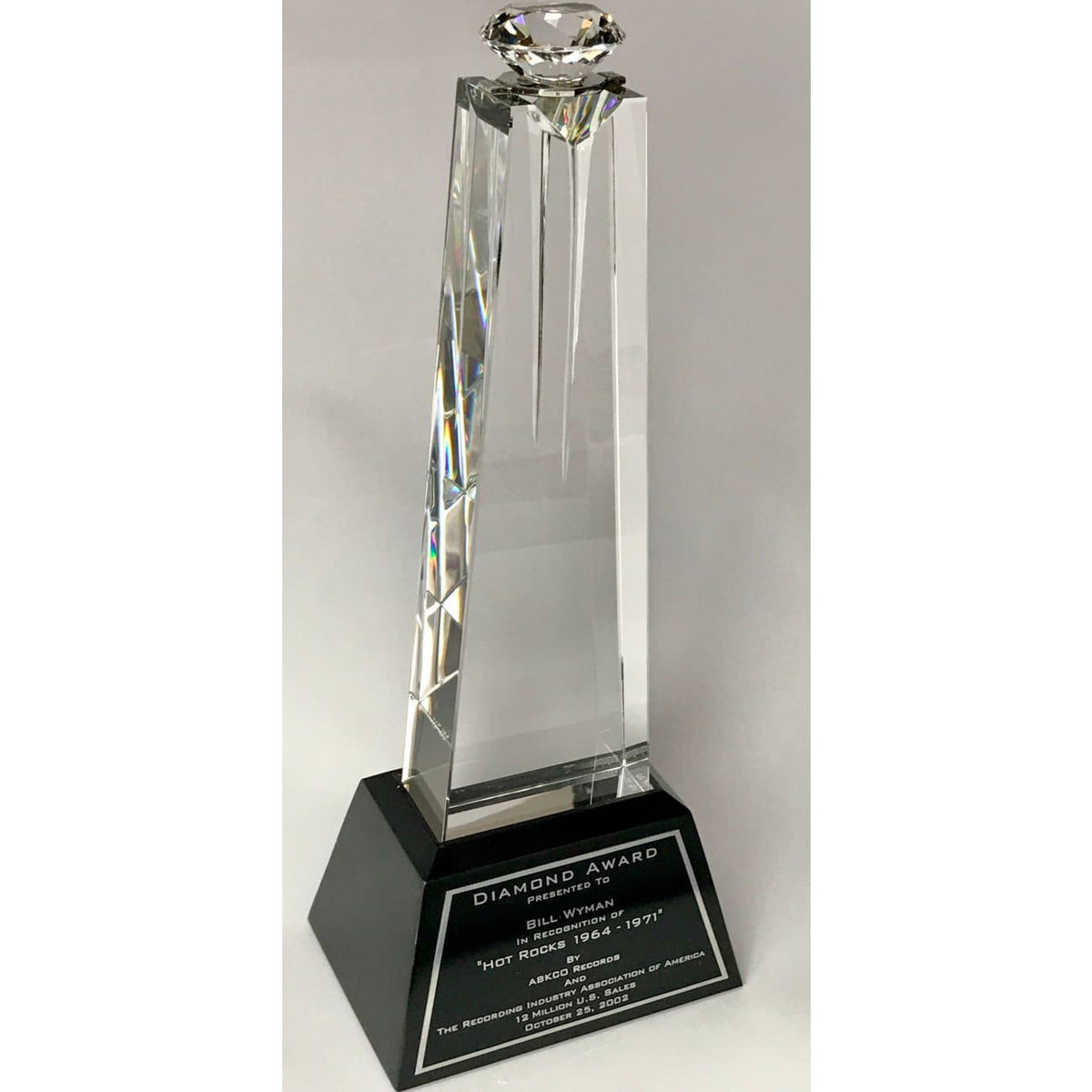 musicgoldmine.com - Rolling Stones Hot Rocks RIAA Diamond Album Award ...