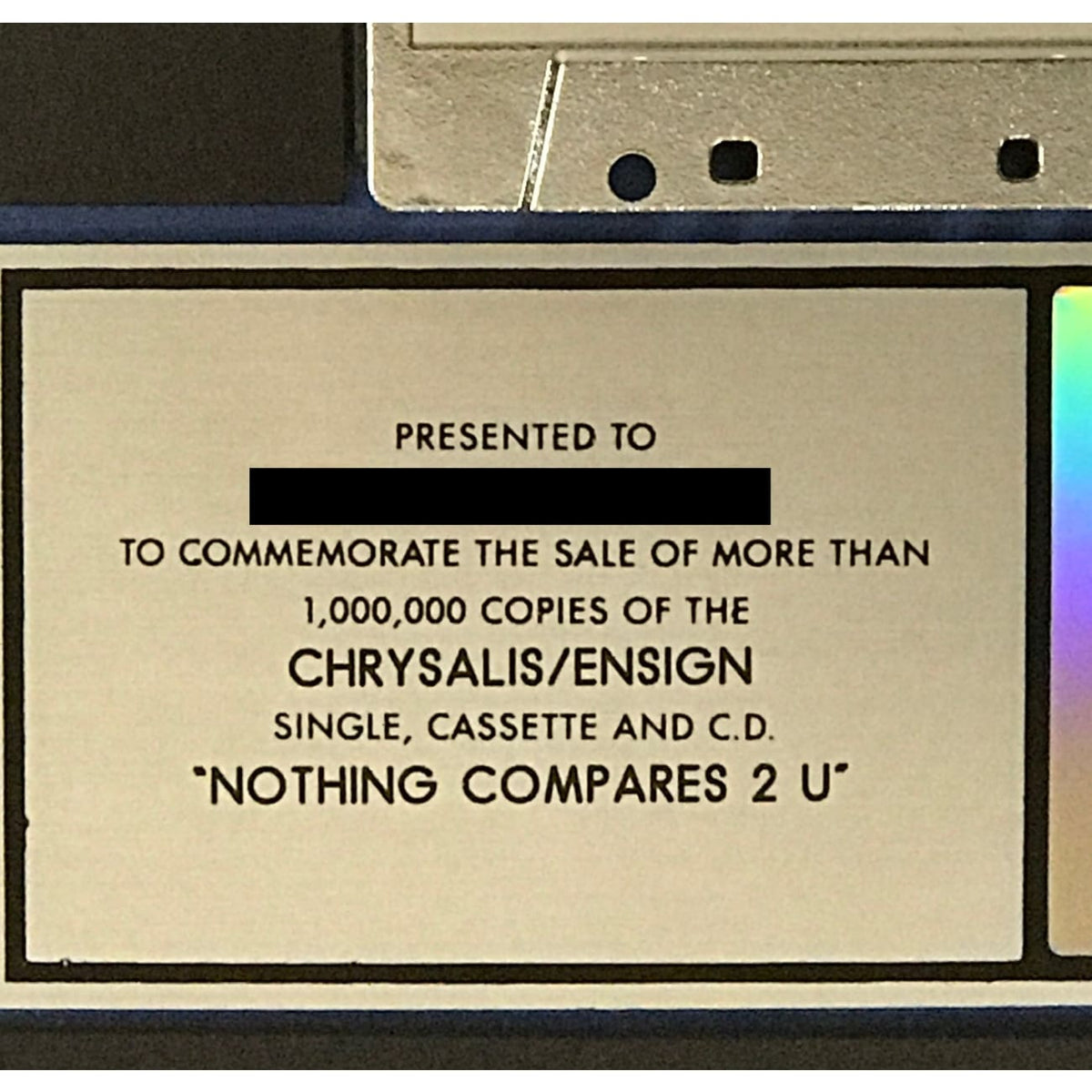 musicgoldmine.com - Sinead O'Connor "Nothing Compares 2 U" RIAA ...