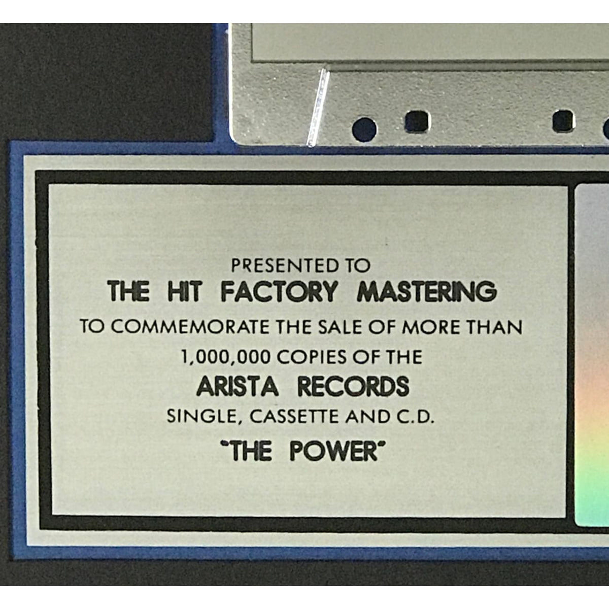 musicgoldmine.com - Snap! "The Power" RIAA Platinum Single Award ...