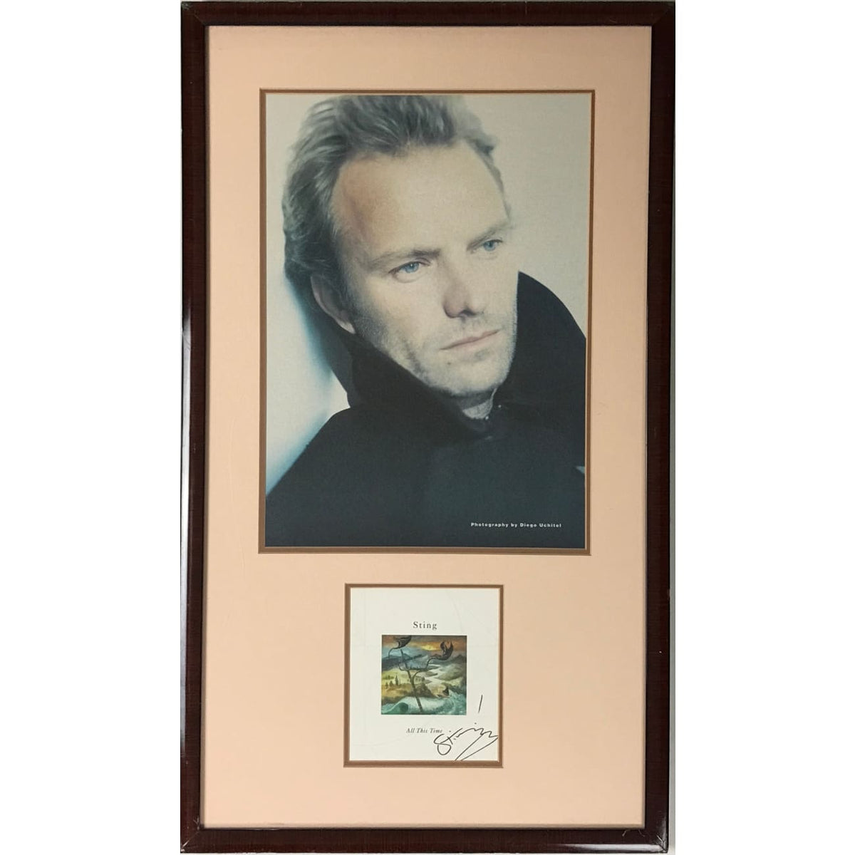musicgoldmine.com - Sting Autographed All This Time CD Collage w/BAS ...