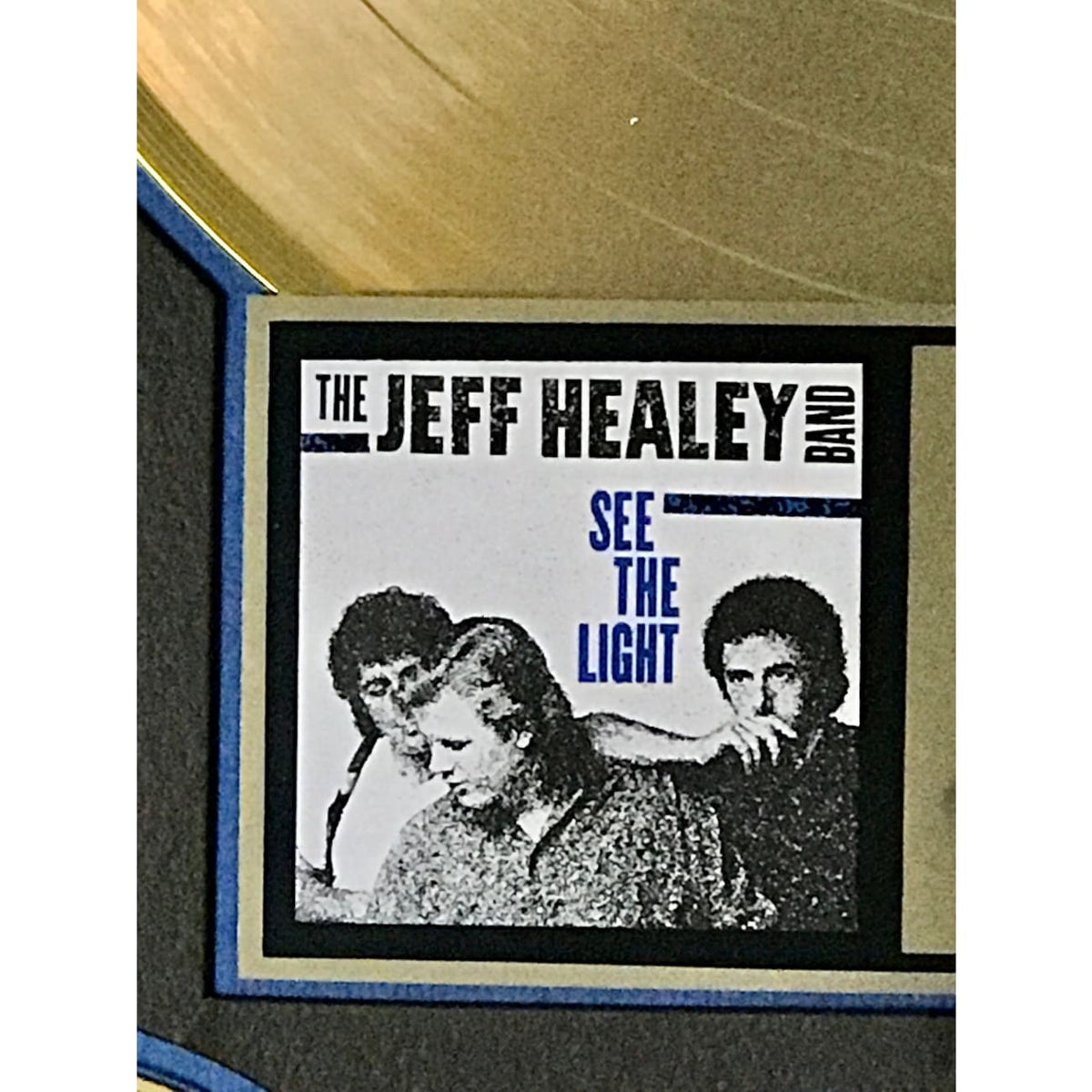 musicgoldmine.com - The Jeff Healey Band See The Light RIAA Gold Album ...