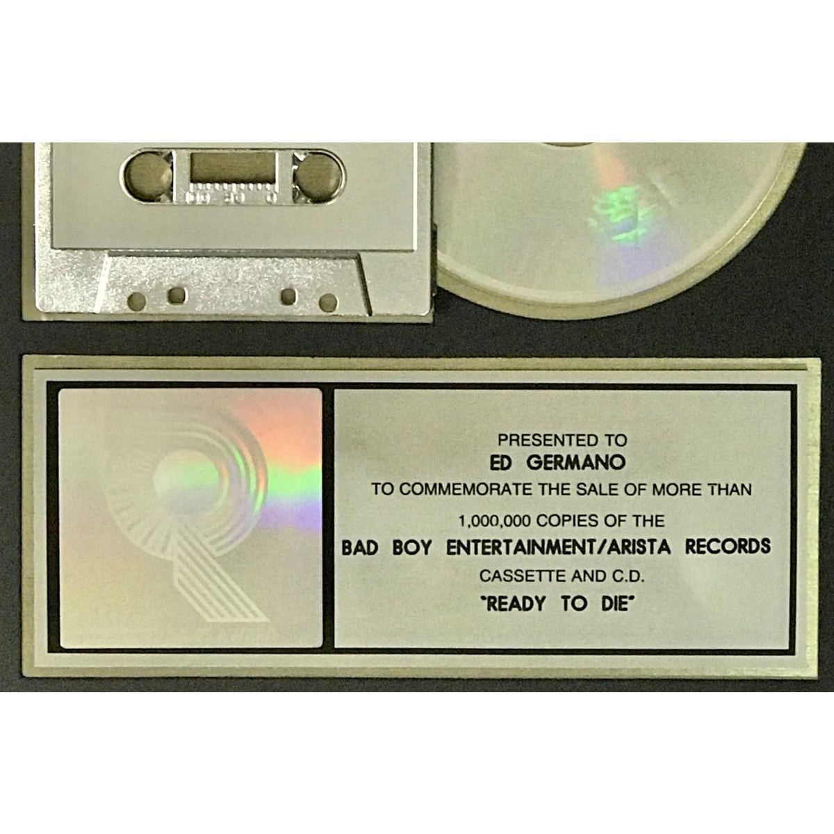 musicgoldmine.com - The Notorious B.I.G. Ready To Die RIAA Platinum ...