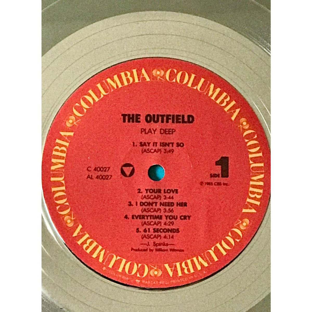 musicgoldmine.com - The Outfield Play Deep Columbia label award ...