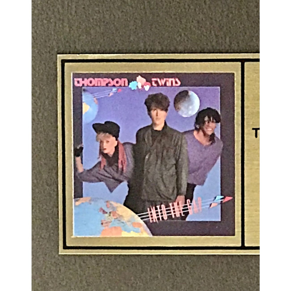 musicgoldmine.com - Thompson Twins Into The Gap RIAA Gold Album Award ...