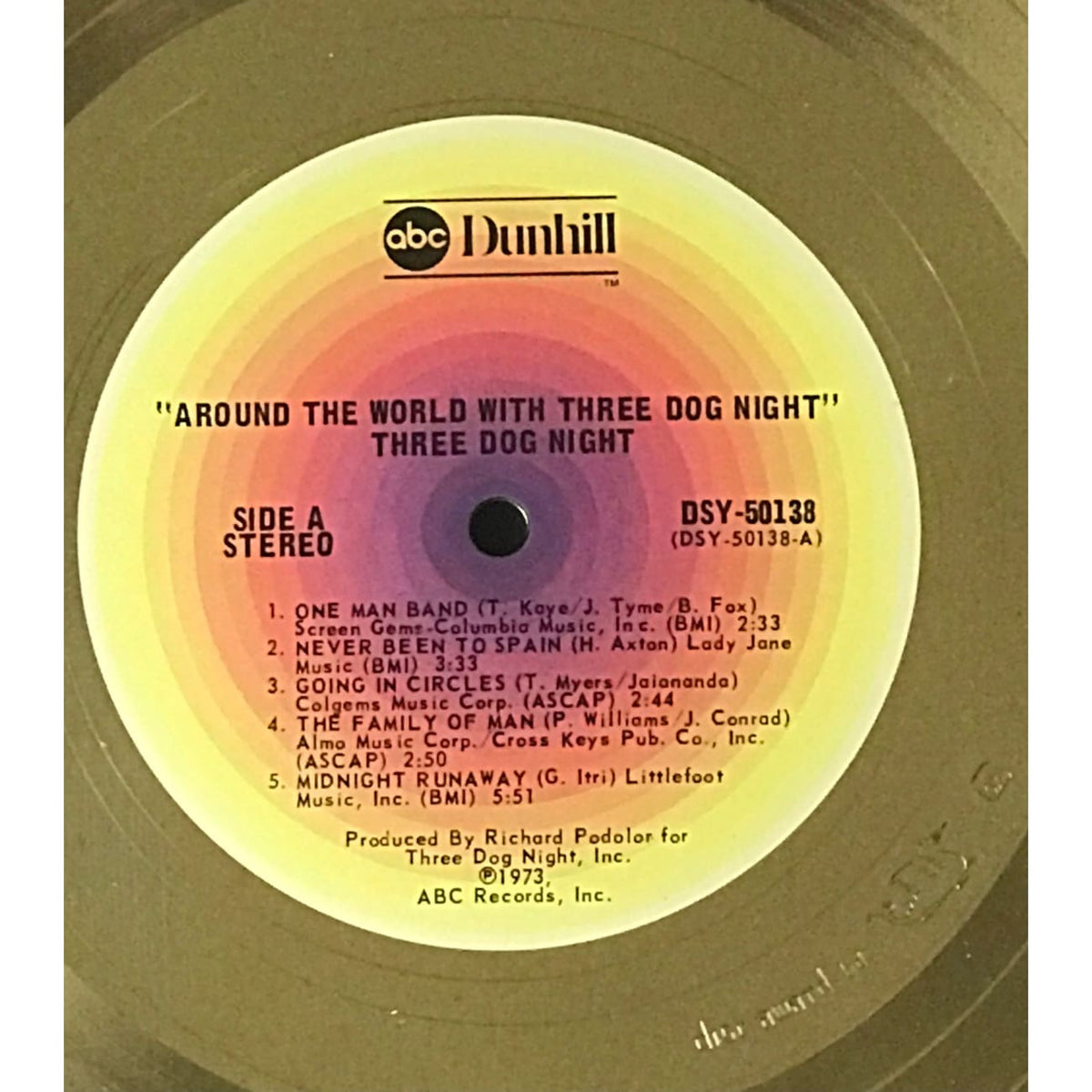 musicgoldmine.com - Three Dog Night Around The World With... 1970s Disc ...
