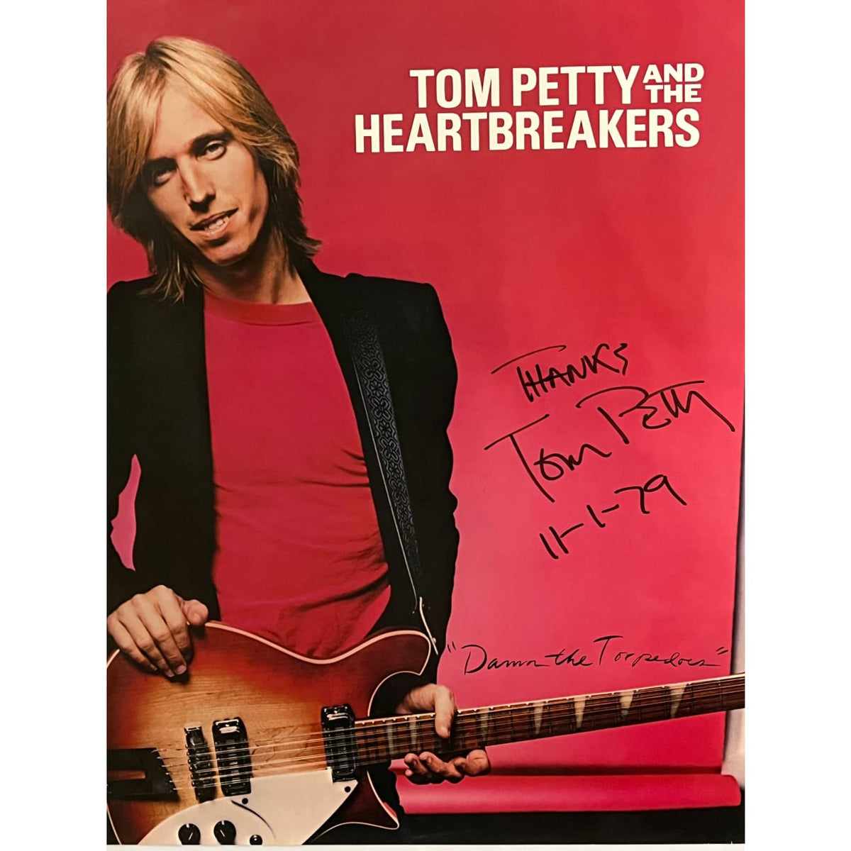 musicgoldmine.com - Tom Petty Signed 1979 Damn The Torpedoes Promo ...
