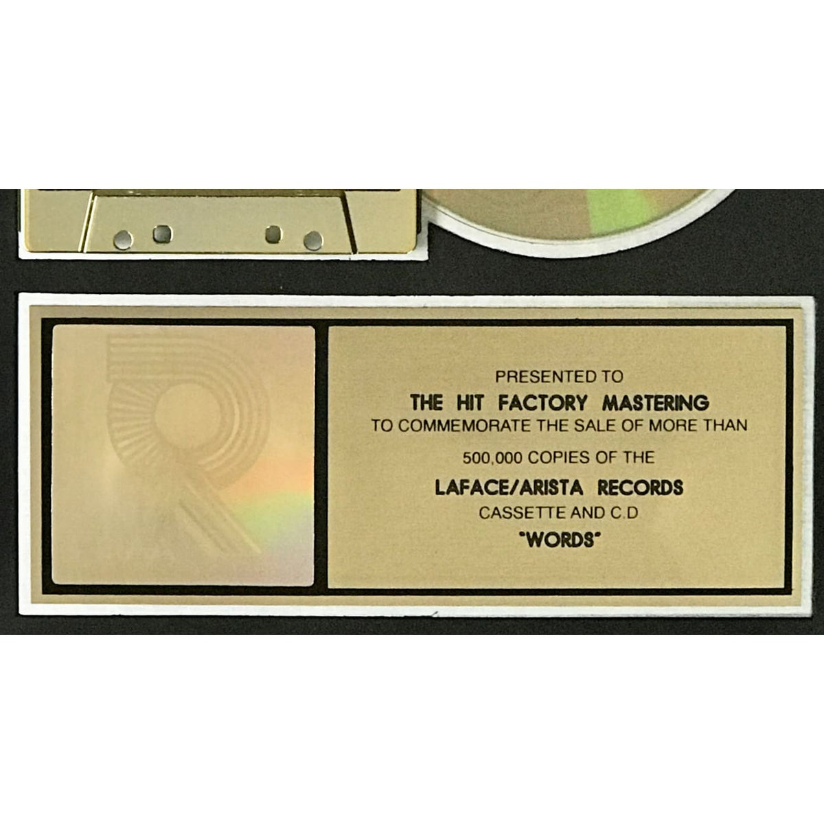 musicgoldmine.com - Tony Rich Project Words RIAA Gold Album Award ...