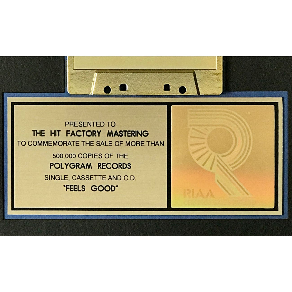 musicgoldmine.com - Tony! Toni! Toné! "Feels Good" RIAA Gold Single ...
