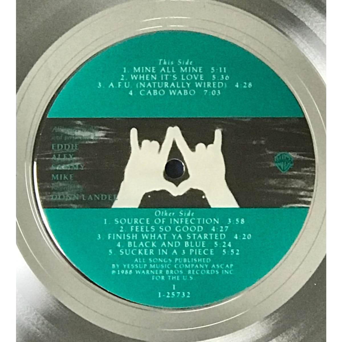 musicgoldmine.com - Van Halen OU812 Warner Bros Records Album Award ...