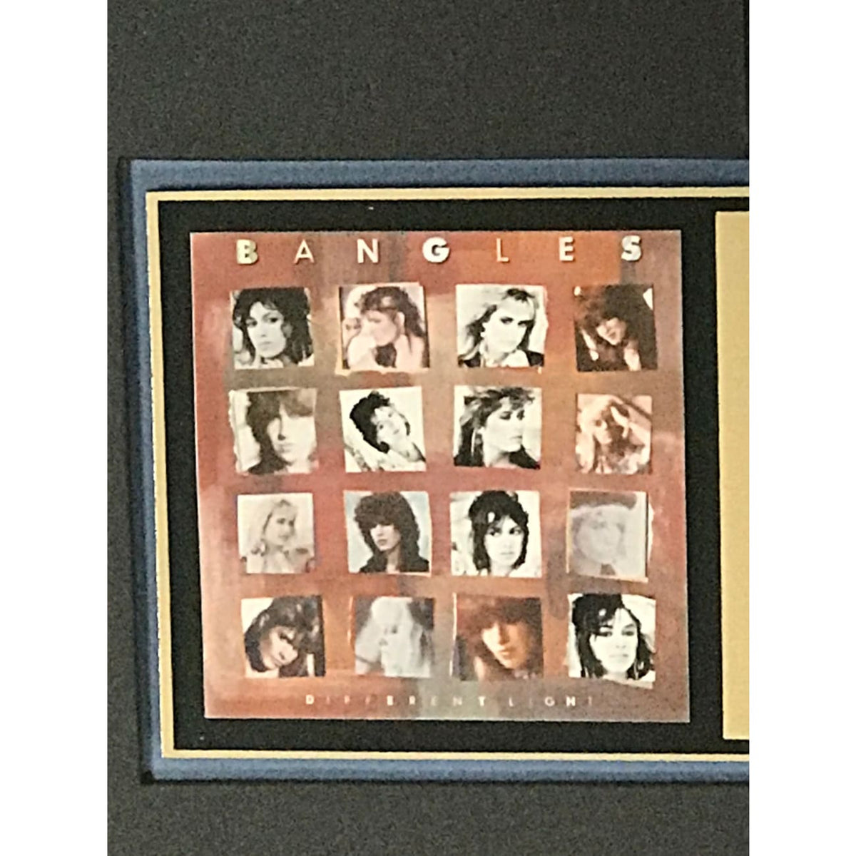 musicgoldmine.com - Bangles Different Light RIAA Gold Album Award ...